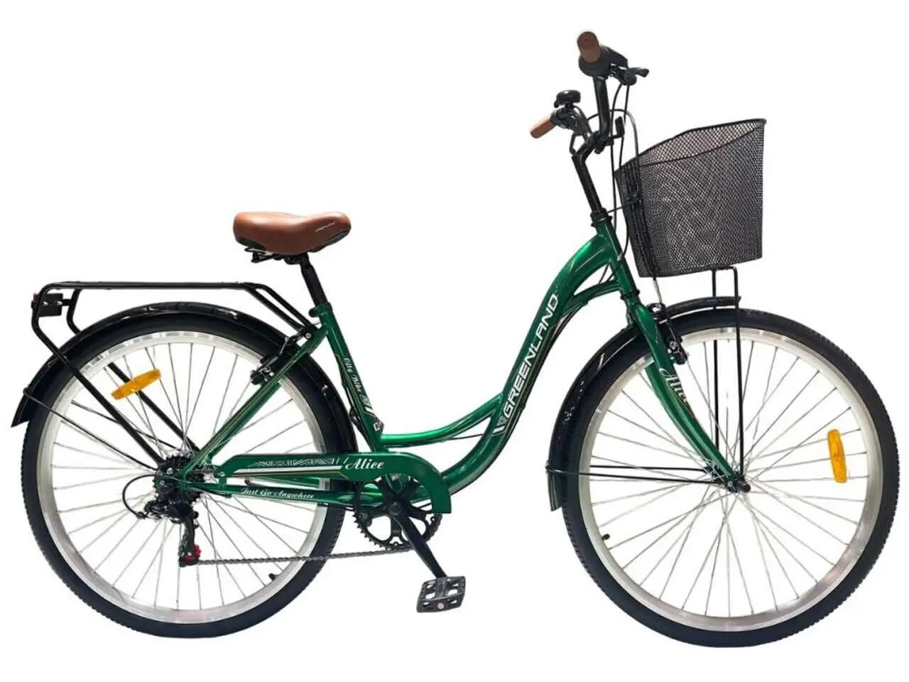 Велосипед Greenland Alice 28 7S зеленый